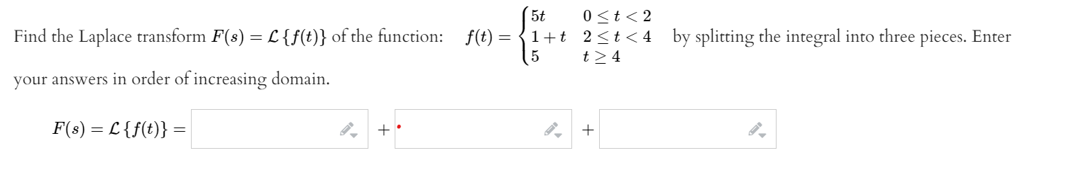 Solved 5t 04 your answers in order of increasing domain. 5 | Chegg.com
