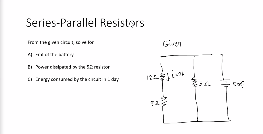 Solved Series-Parallel Resistors From the given circuit, | Chegg.com