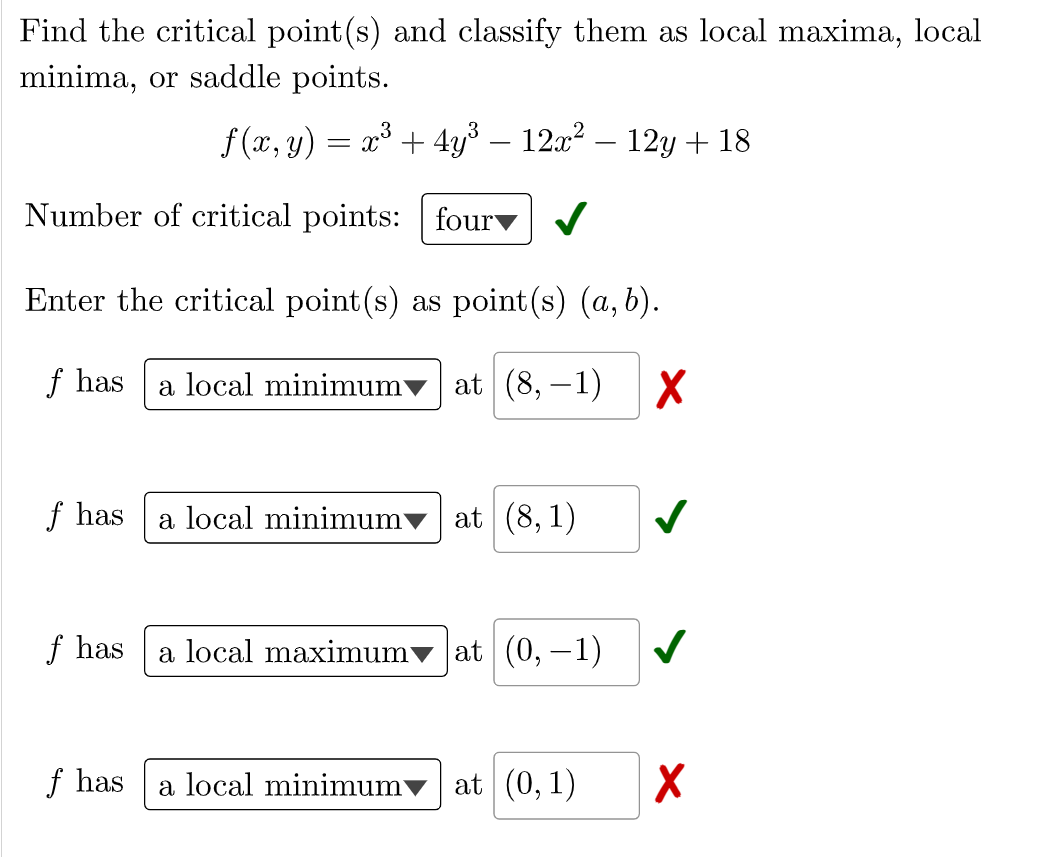 Solved Your Answer Is Partially Correct Find A And B So