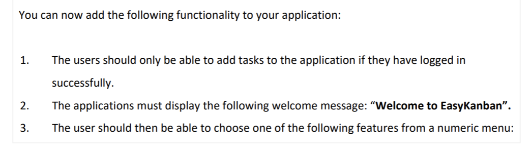 Solved You can now add the following functionality to your | Chegg.com