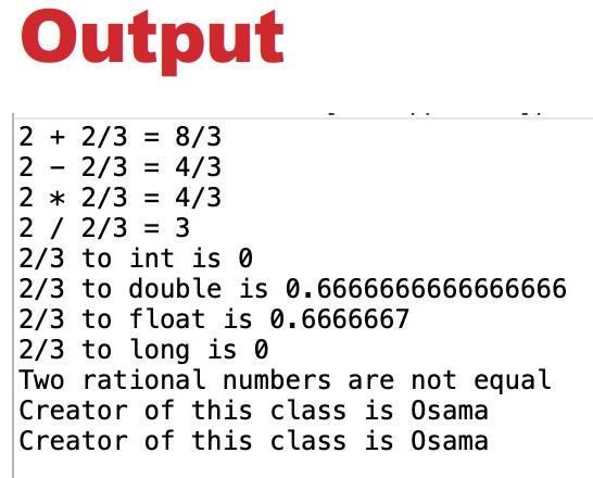 Solved [Rational] • A rational number has numerator and | Chegg.com
