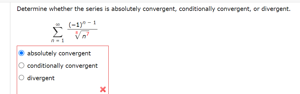 Solved Determine whether the series is absolutely | Chegg.com