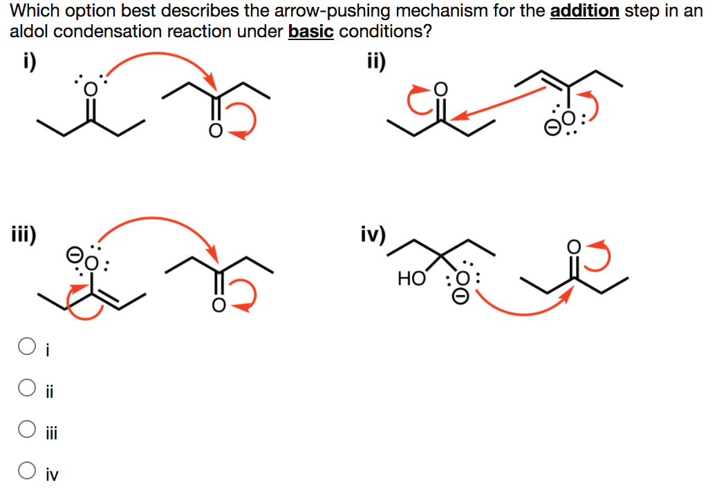 Solved Which option best describes the arrow-pushing | Chegg.com