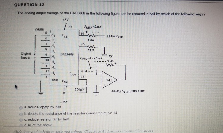Solved If the voltage applied to an inverting op amp is 3 | Chegg.com