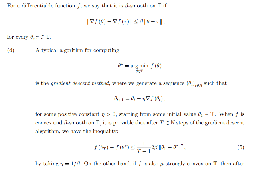 Solved A typical algorithm for computing θ∗ = arg min f (θ) | Chegg.com