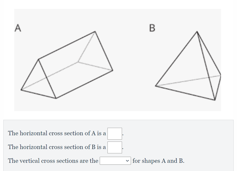 Solved А B The horizontal cross section of A is a The | Chegg.com