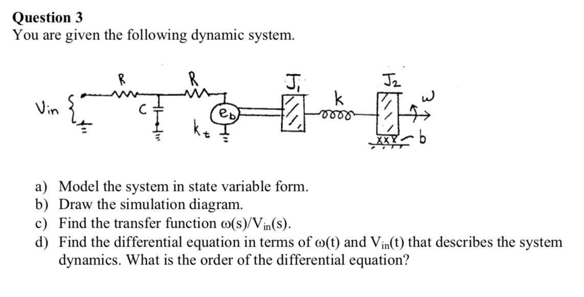 Question 3 You are given the following dynamic | Chegg.com