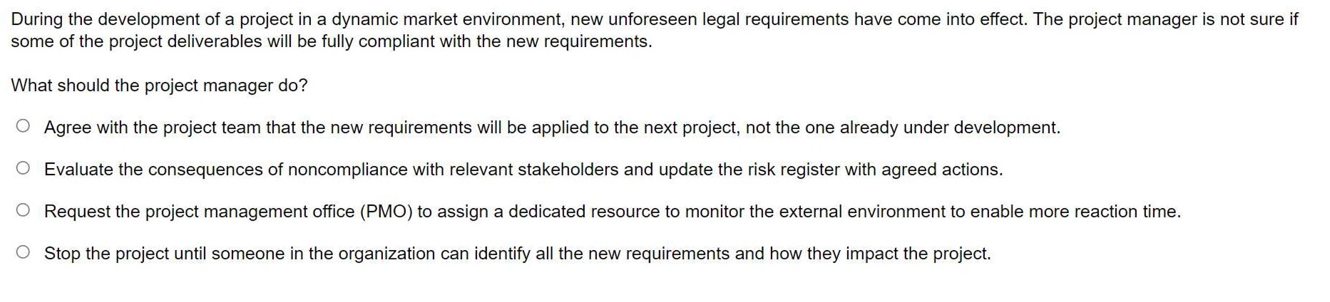 Solved During the development of a project in a dynamic | Chegg.com