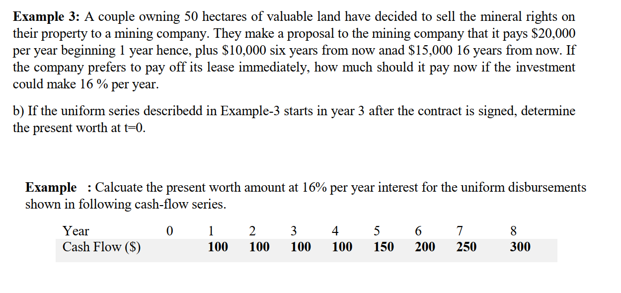 Solved Example 3: A couple owning 50 hectares of valuable | Chegg.com