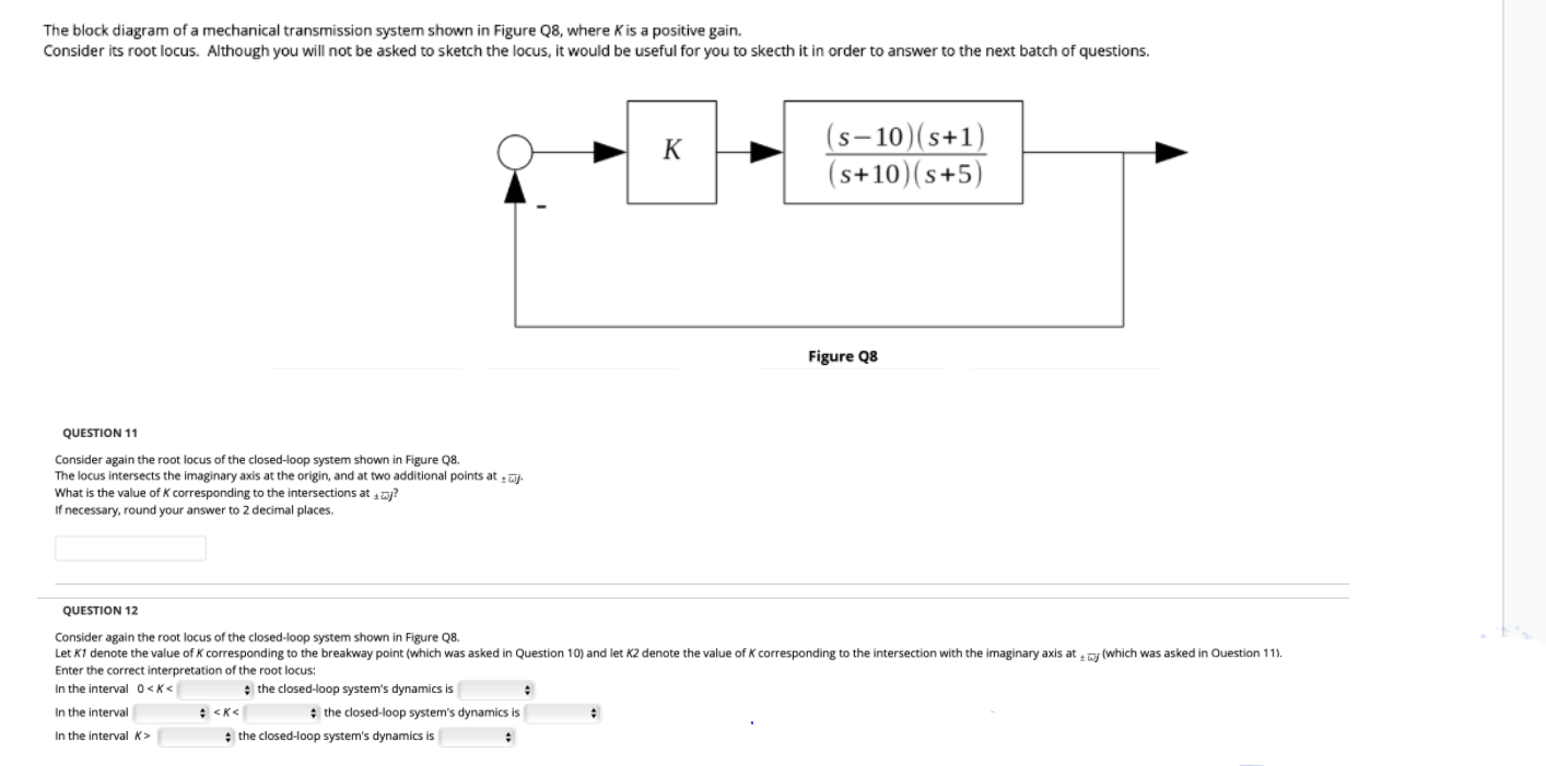 Solved The block diagram of a mechanical transmission system | Chegg.com