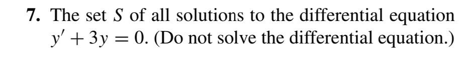 Solved For Problems 1-14, determine whether the given set S | Chegg.com