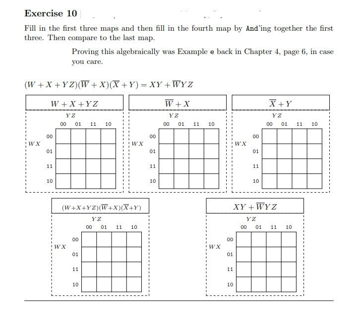 Solved Exercise 10 Fill in the first three maps and then | Chegg.com