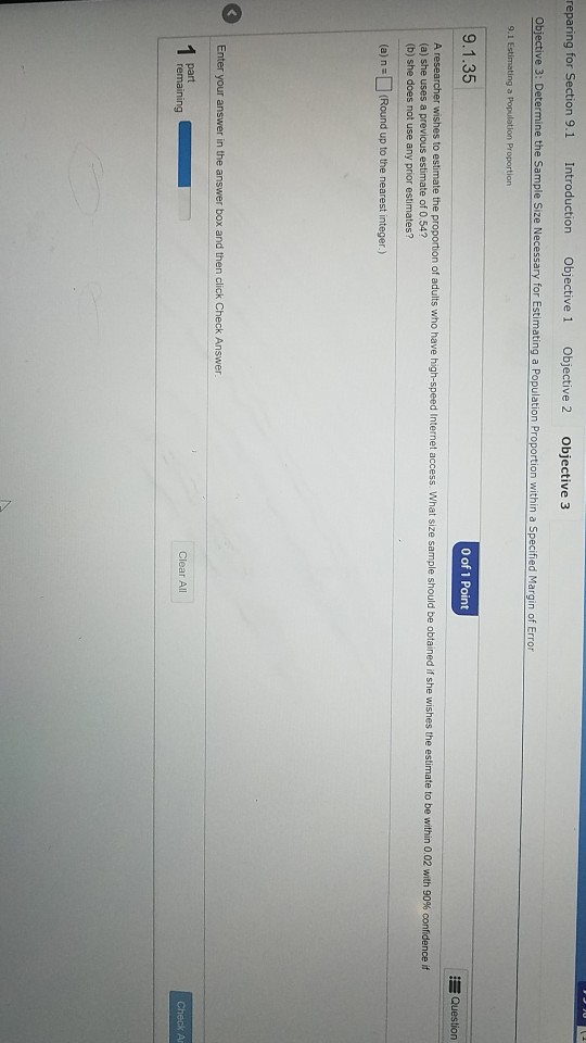 Solved eparing for Section 9.1 Introduction Objective 1 | Chegg.com