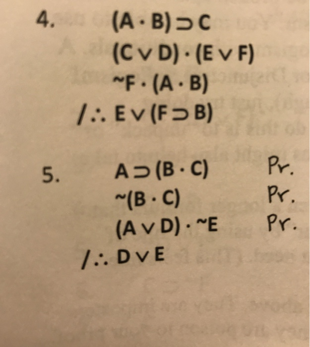 Solved Symbolic Logic questions | Chegg.com