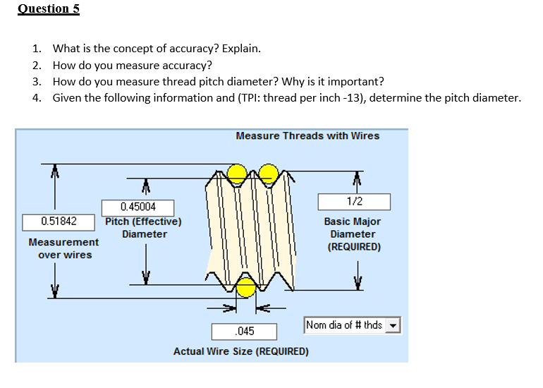 Solved Question 5 1. What is the concept of accuracy? | Chegg.com