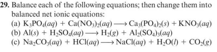 Solved 9. Balance each of the following equations; then | Chegg.com