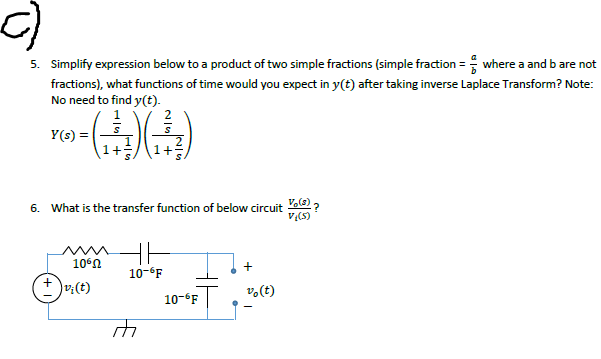 Solved This is for controls class. Please answer everything | Chegg.com