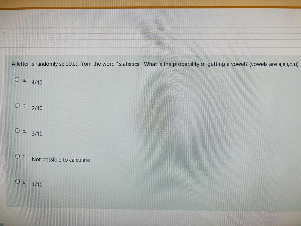 Solved A letter is randomly selected from the word | Chegg.com