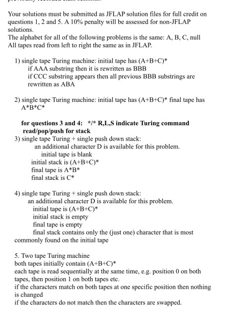 Solved Your solutions must be submitted as JFLAP solution | Chegg.com