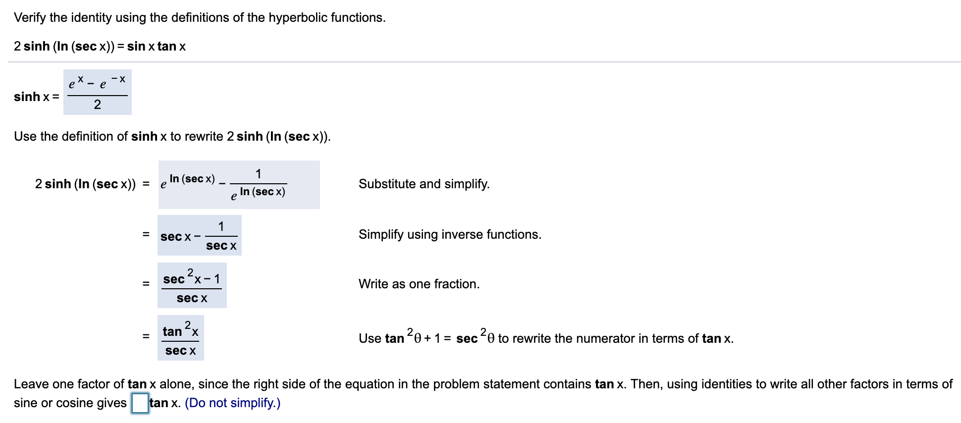 Solved Verify the identity using the definitions of the | Chegg.com
