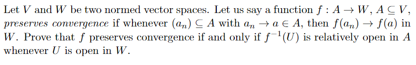 Solved Let V and W be two normed vector spaces. Let us say a | Chegg.com