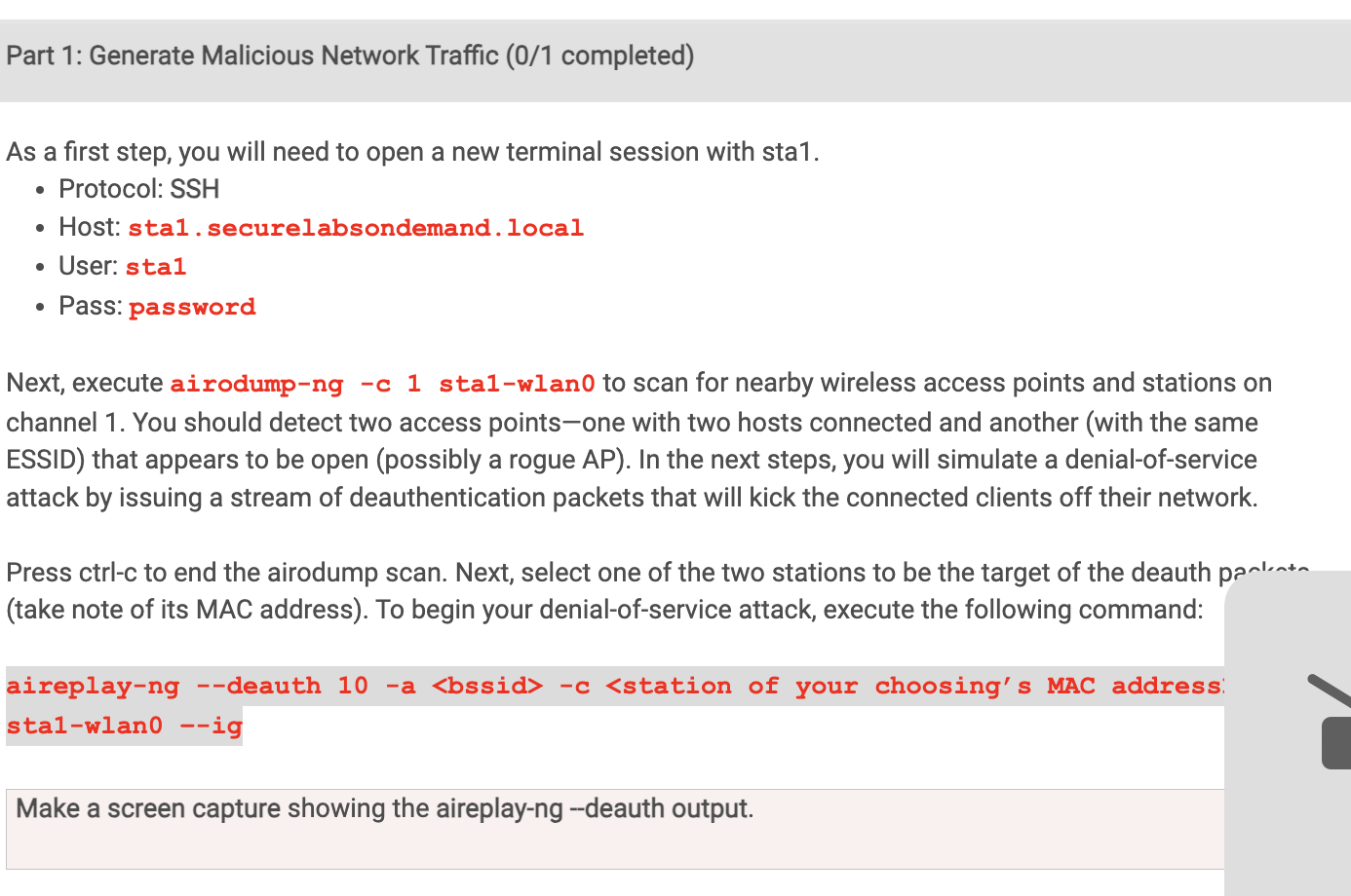 Solved Pass: passwordNext, execute airodump-ng -c 1 | Chegg.com
