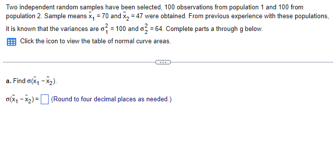 Solved Two independent random samples have been selected, | Chegg.com