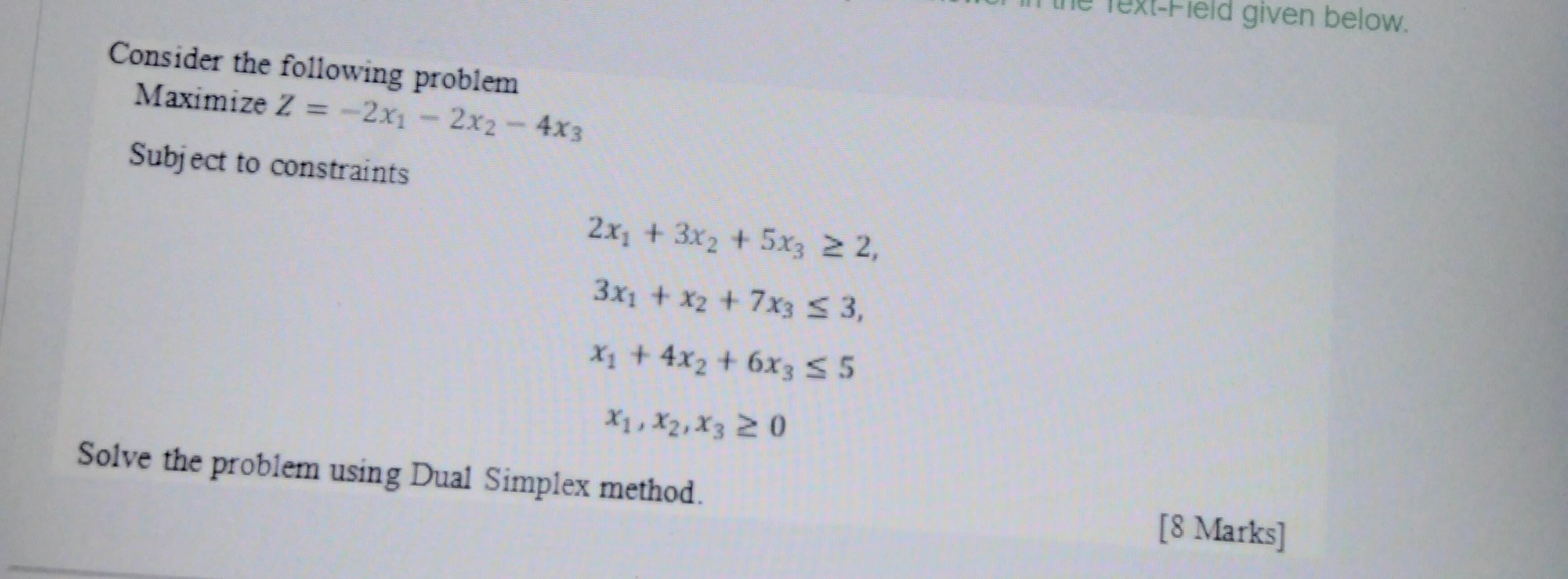 Solved Consider the following problem ﻿Maximize | Chegg.com