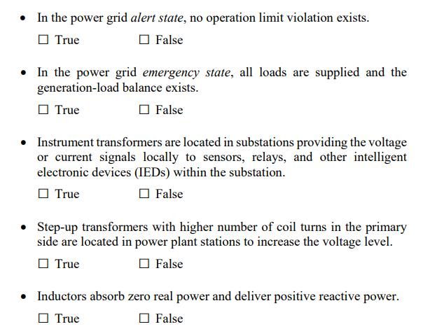 Solved In the power grid alert state, no operation limit | Chegg.com