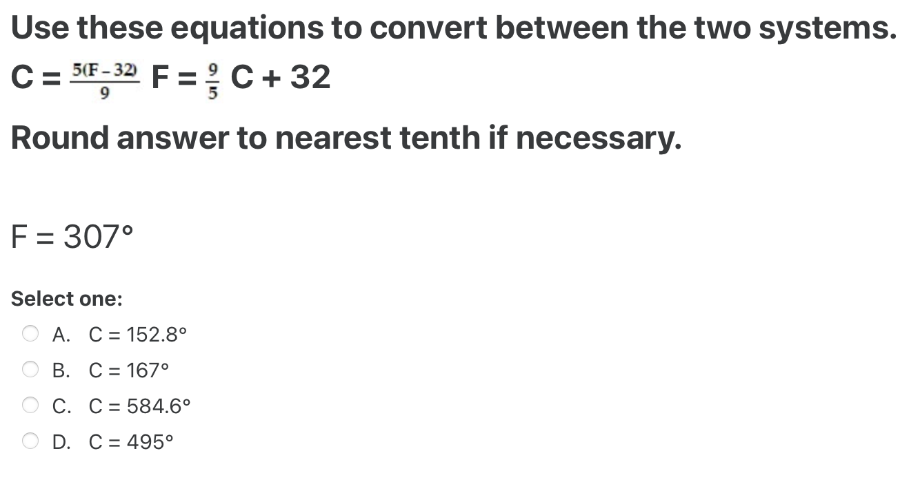Solved Use these equations to convert between the two | Chegg.com