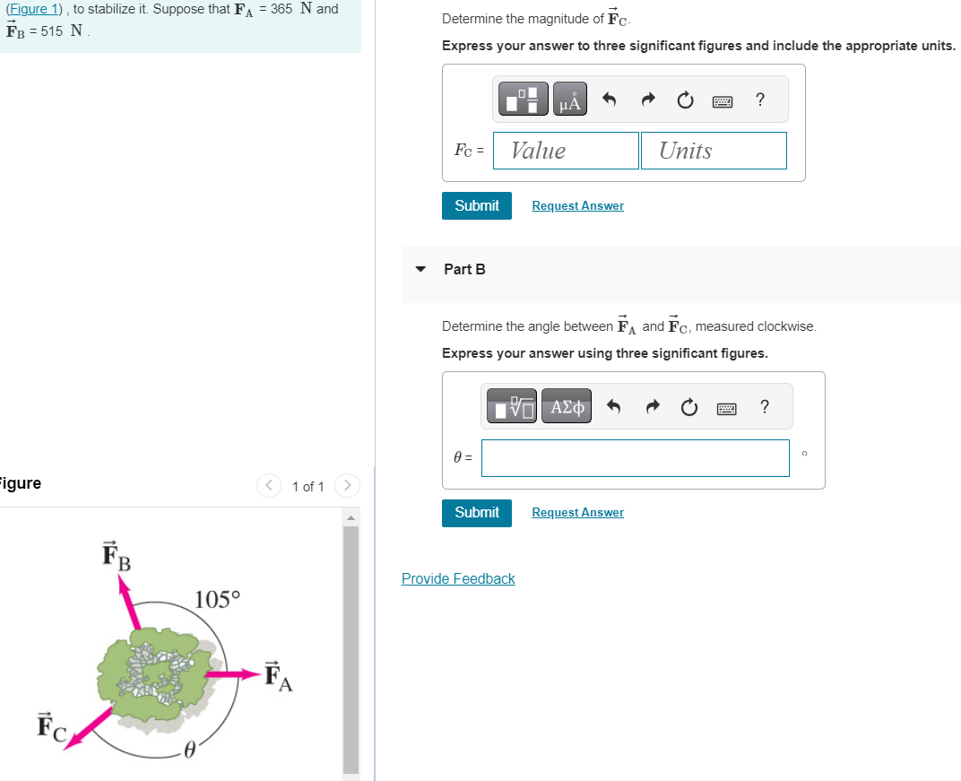 Solved Determine the magnitude of vec(F)C.Express your | Chegg.com