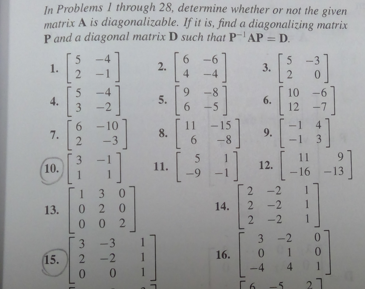 Solved In Problems 1 through 28, determine whether or not | Chegg.com