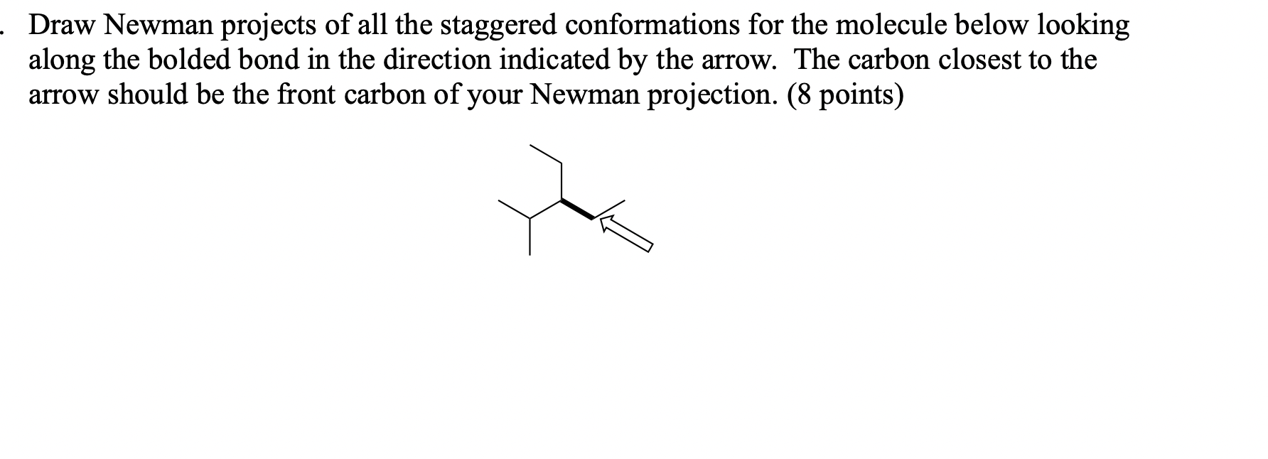Solved Draw Newman projects of all the staggered | Chegg.com