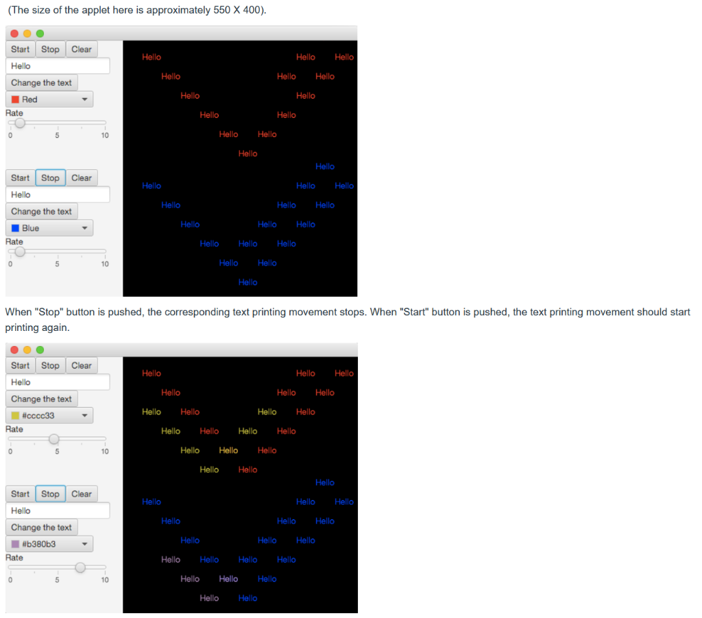 Write a Java program that constructs a Graphical User | Chegg.com