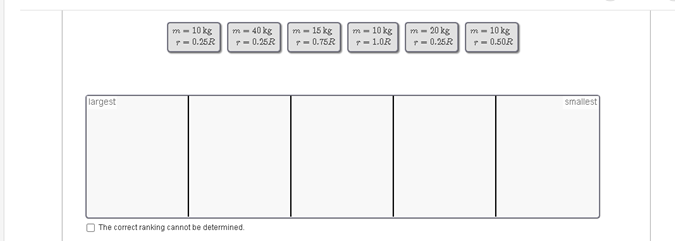 Solved Rank the following different combinations of m and r | Chegg.com