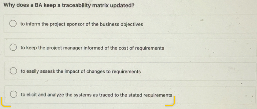 Solved You are BA and have been assigned to a new project. | Chegg.com