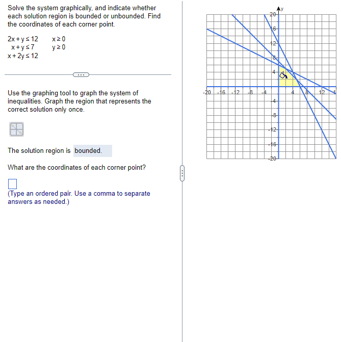 Solved Solve the system graphically, and indicate whether | Chegg.com