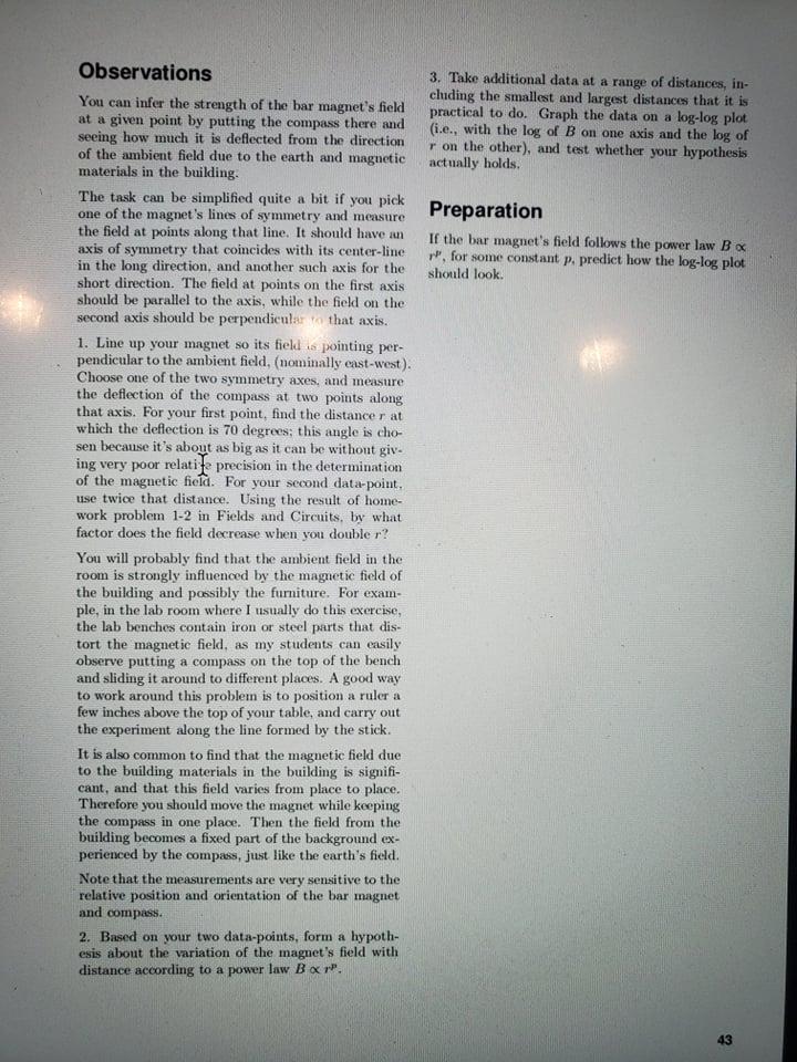 Solved c2.1 Field of a permanent magnet About this lab This | Chegg.com