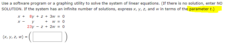 Solved Use A Software Program Or A Graphing Utility To Solve