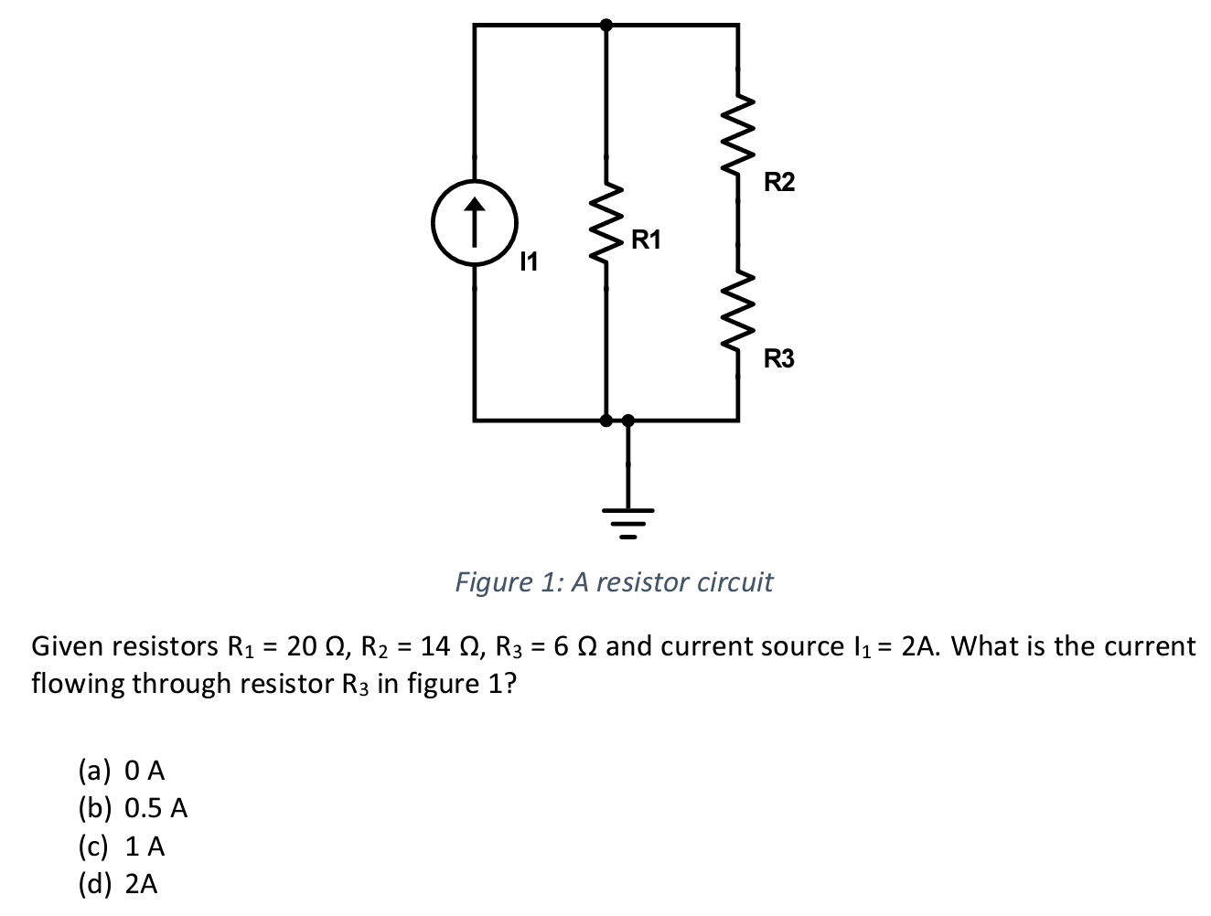 Solved Given resistors R1 = 20 Ω, ﻿R2 = 14 Ω, ﻿R3 = 6 Ω ﻿and | Chegg.com