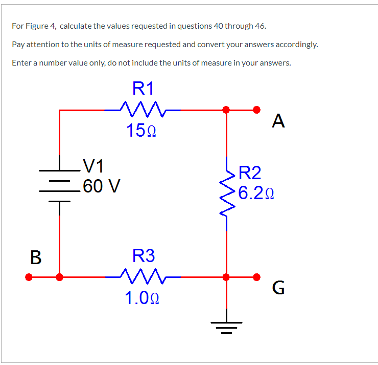 Solved With ground as the circuit reference: Voltage at test | Chegg.com