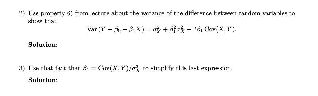 Solved Let X and Y be random variables, with | Chegg.com