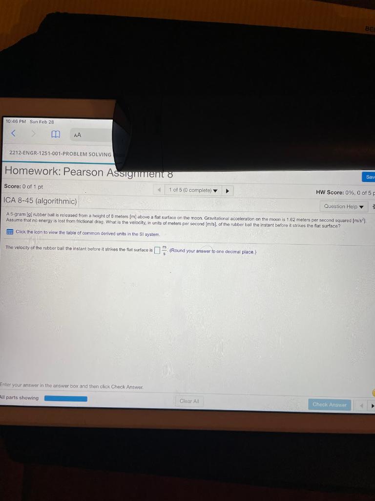 Solved 10:46 PM Sun Feb 28 AA 2212-ENGR-1251-001-PROBLEM | Chegg.com