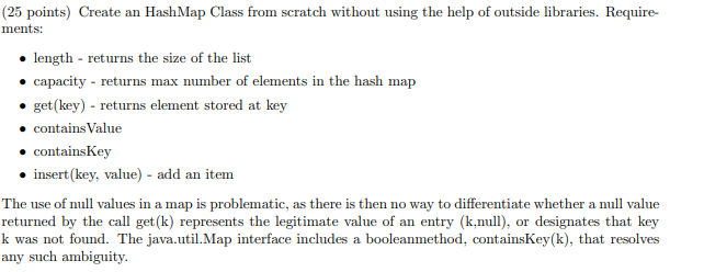 Solved java or c++ do not use outside libraries !!! show | Chegg.com