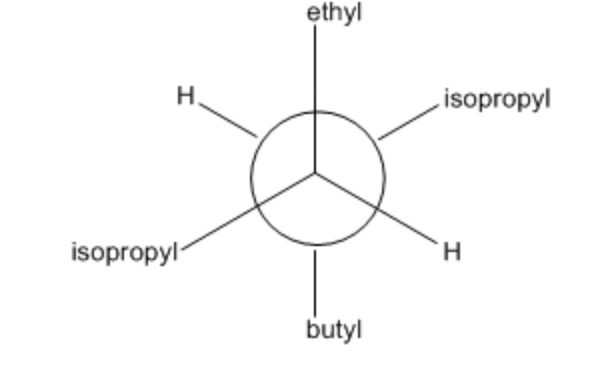 Solved ethyl Н. isopropyl isopropyl H butyl | Chegg.com
