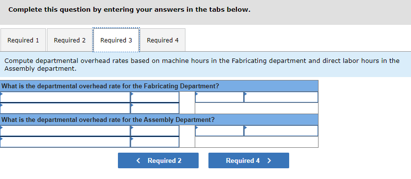 Solved Exercise 4-9 (Algo) Allocating overhead using | Chegg.com