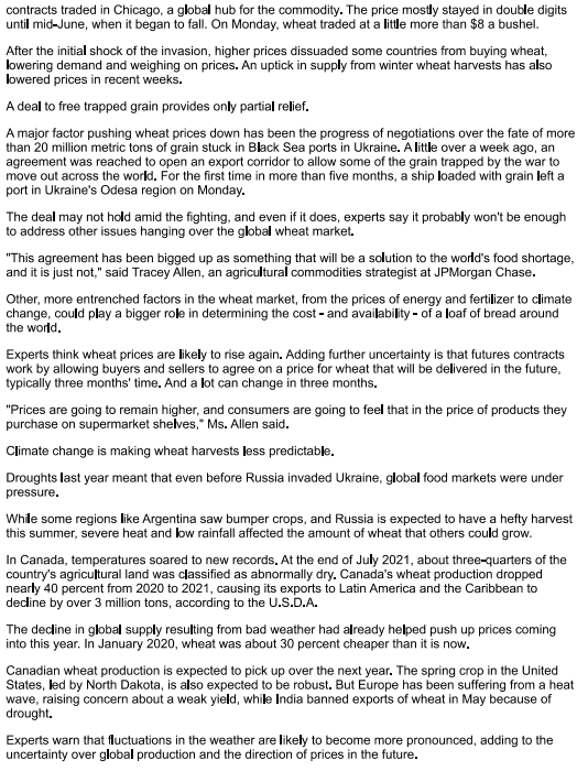 Solved After reading the article below, answer the following | Chegg.com