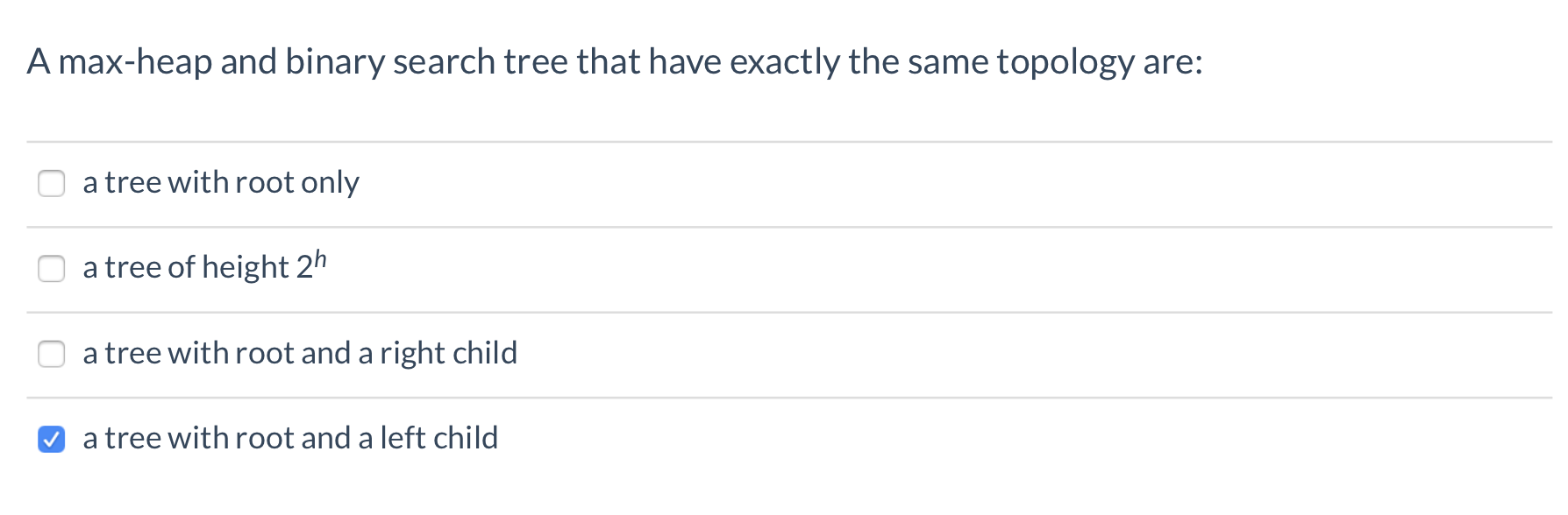Solved A Max Heap And Binary Search Tree That Have Exactly 