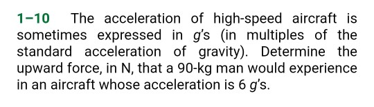 Solved 1-10 The acceleration of high-speed aircraft is | Chegg.com