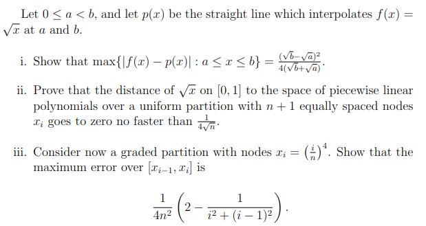 Solved Let 0≤a | Chegg.com